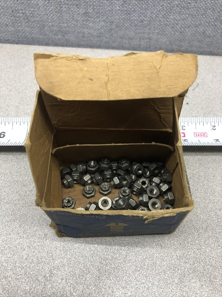 Flexloc 50Fa-832 #8-32 Plain Finish 18-8 Stainless Steel Top Lock Nut ...