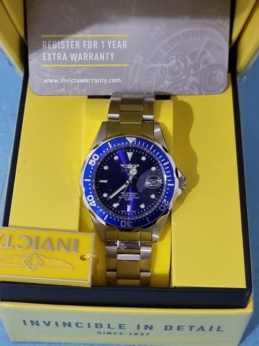BNIB Invicta 9204 Pro Diver Quartz Men's Watch - Stainless Steel ...