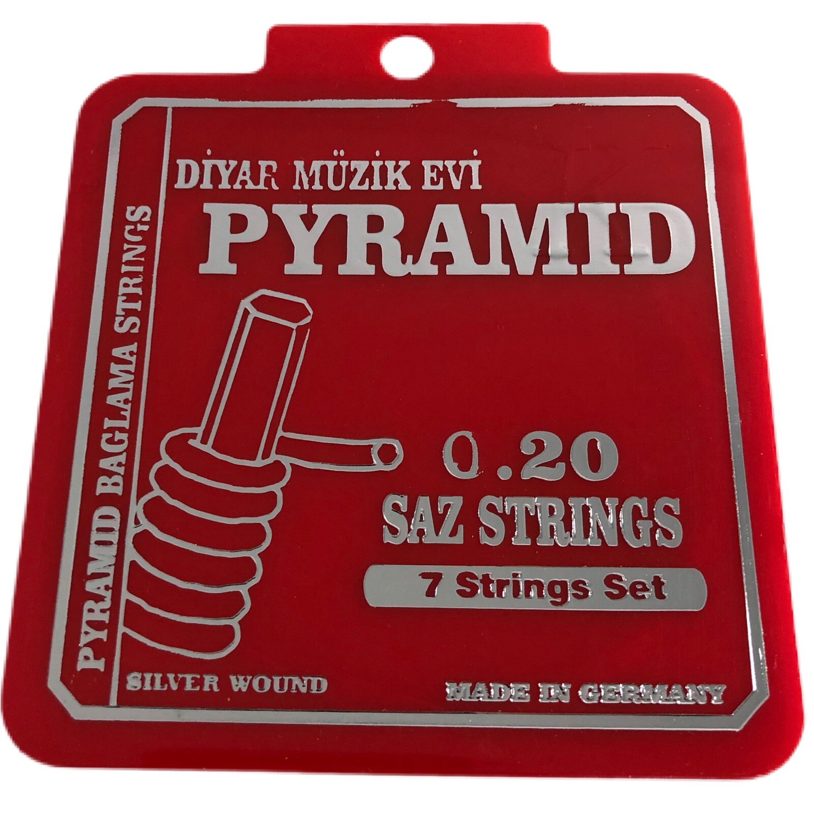 Uzun Sap Pyramid Tel 0,20 Saz Baglama Teli Saiten