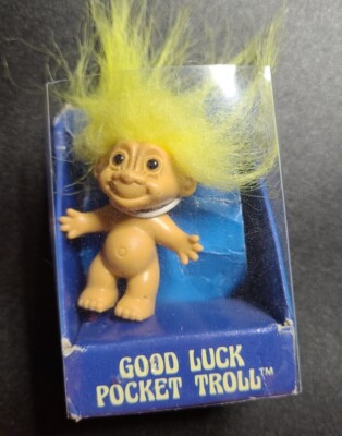 Russ Good Luck Pocket Troll Yellow Hair | eBay