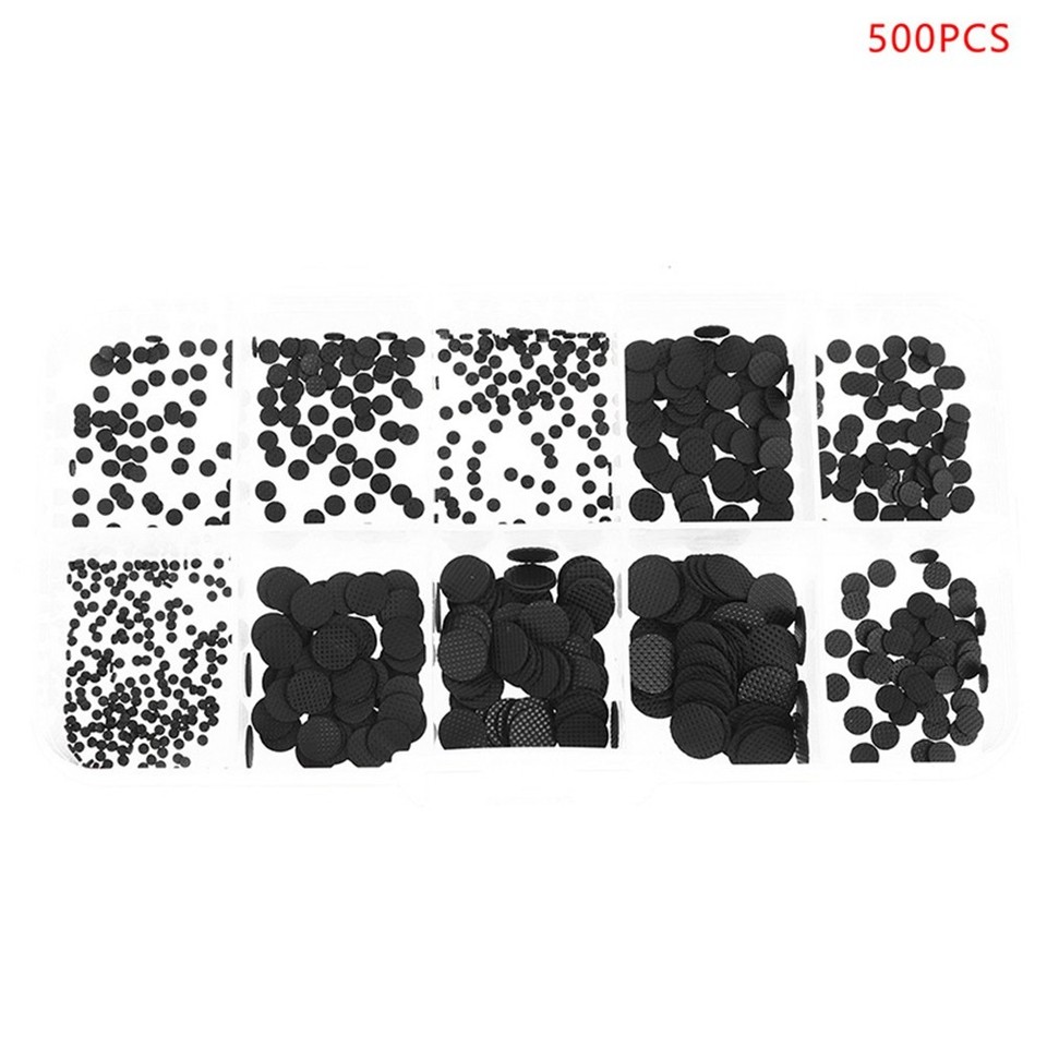 500pcs/Box 1.5-8mm Different Sizes Conductive Rubber Pads Keypad Repair ...