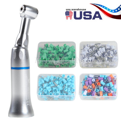 Dental Contra angle low speed handpiece / 100 Prophy Polishing Cups ...