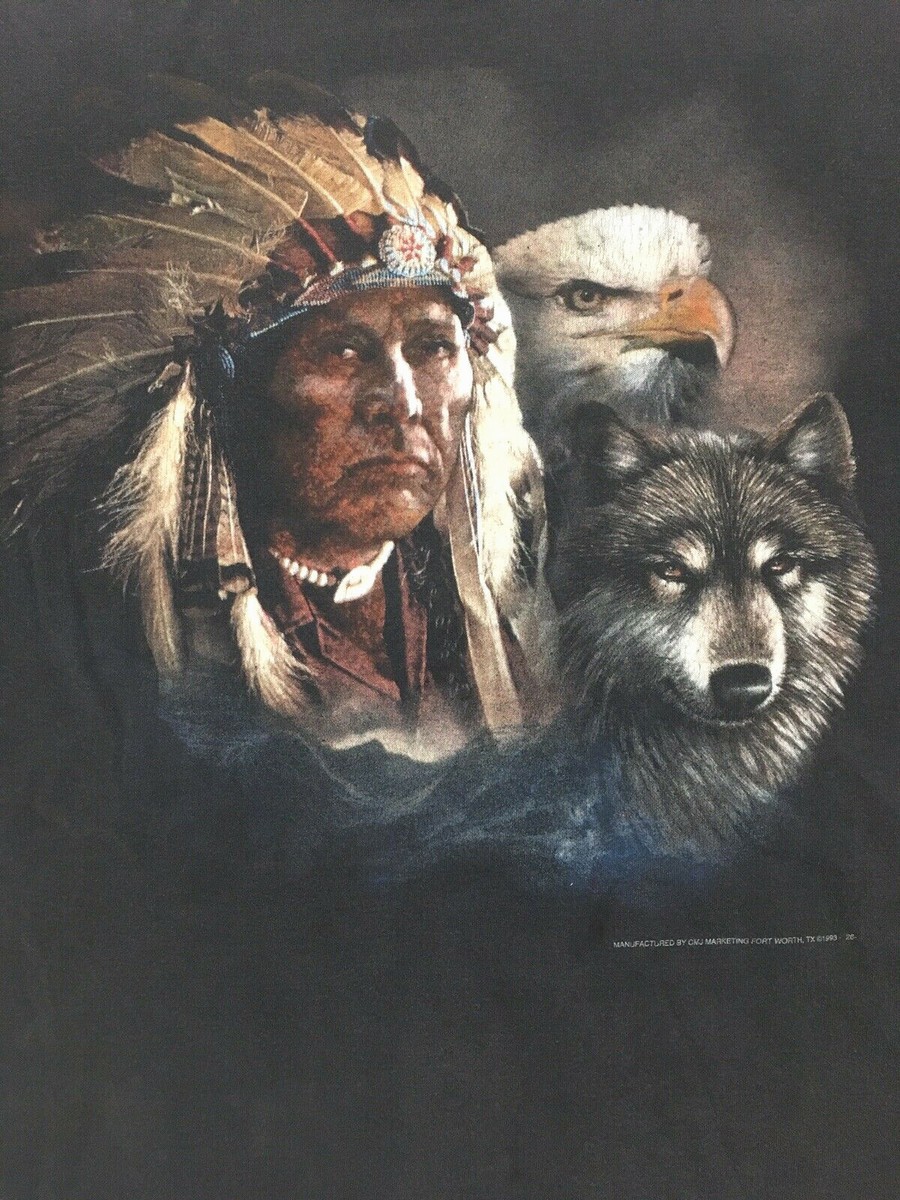 Native Wolf Head