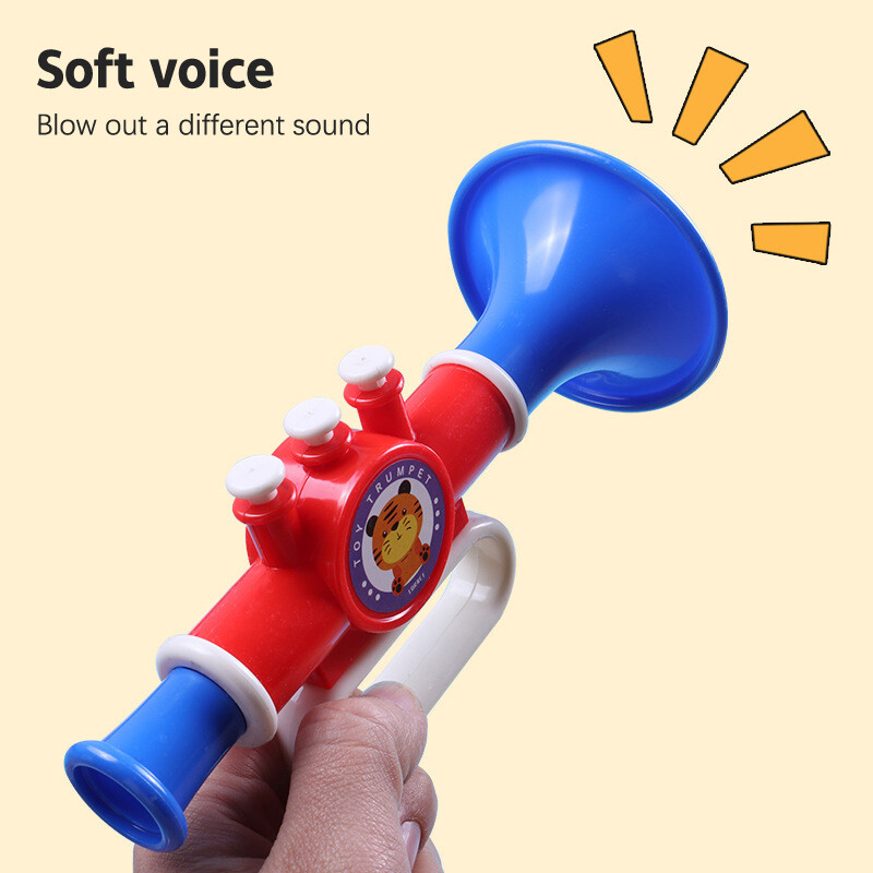17cm Blowing Trumpet Voice Changing Whistle Horn Toys Musical Playing ...