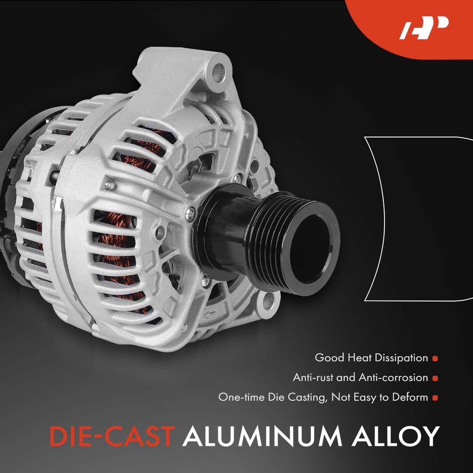 Alternator 140A 12V CW 6-Groove Pulley for Saab 9-3 2002-2003 9-5 2002 ...