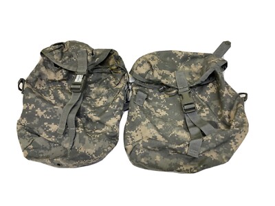 USGI SUSTAINMENT POUCH LOT OF 2 US ARMY MOLLE ACU DIGITAL CAMO 8465-01 ...