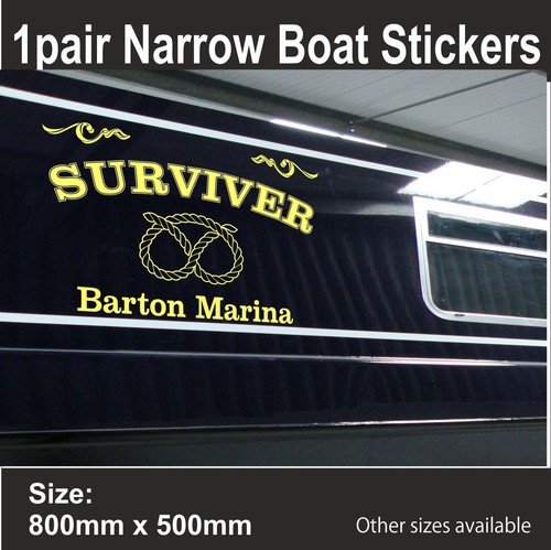 Canal Narrow Boat Name | Traditional Signwriting | Vinyl Sticker ...