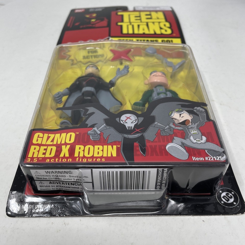 Teen Titans Go 3.5" GIZMO & RED X Robin Posable Action Figures New ...