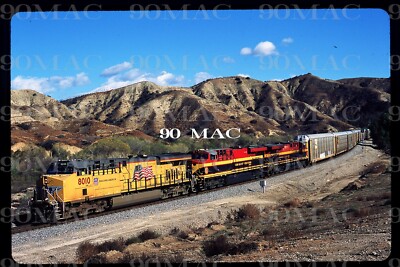 UNION PACIFIC-UPRR. GE AC45CCTE #8010. Ordway (CA). Original Slide 2015 ...