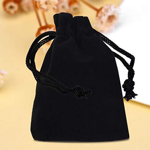 100 Pcs Velvet Double Drawstring Cloth Bag Pouches for Small Jewelry ...