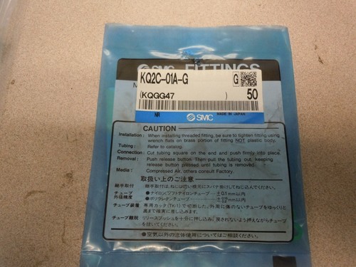 QTY 50 SMC Corporation KQ2C-01A-G COLOR CAP FOR ONE TOUCH FITTING Green ...