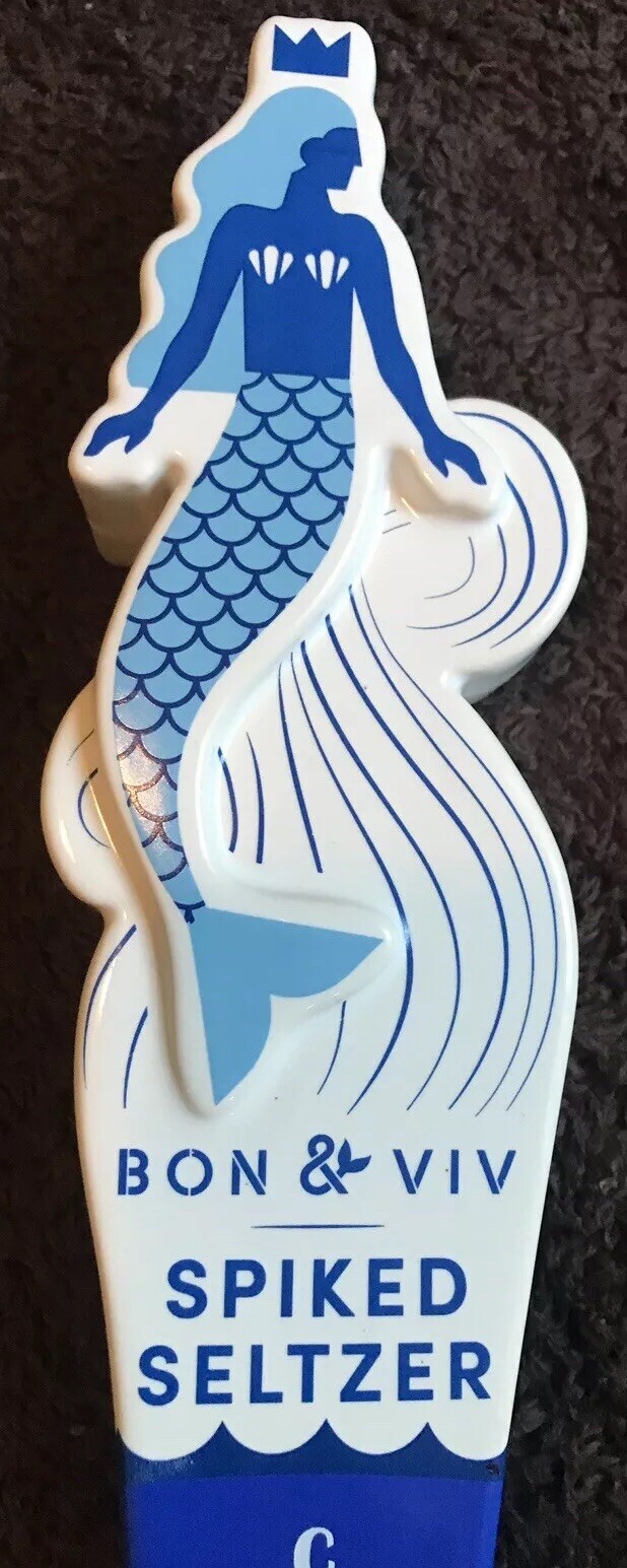 Bon & Viv Spiked Seltzer Mermaid Beer Tap Handle 11” Tall - Brand New ...