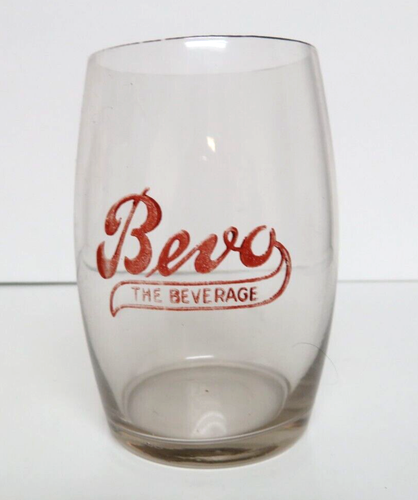 1920's Bevo The Beverage Barrel Glass | eBay