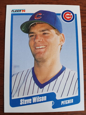 STEVE WILSON CHICAGO CUBS 1990 FLEER BASEBALL CARD #49 | eBay