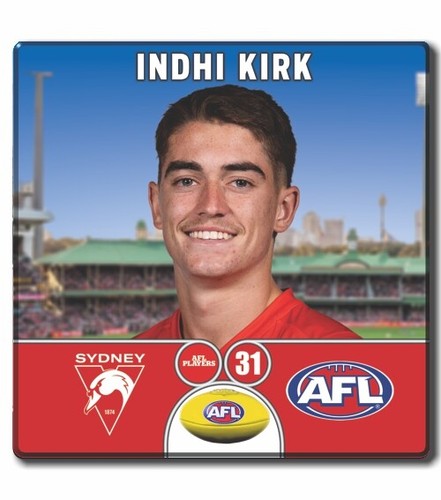 2024 AFL Sydney Swans Football Club - KIRK, Indhi | eBay Australia