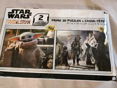 Star Wars The Mandalorian Prime Rare Scenes 3D Puzzles Two Pack 500pc ...