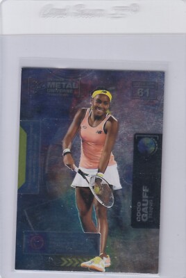 2021 METAL UNIVERSE CHAMPIONS COCO GAUFF US OPEN CHAMP 61 ROOKIE RC ...