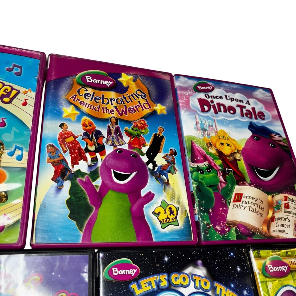 Barney DVD Hit Entertainment Lot of 9 DVDs 2008 To 2013 Purple Dinosaur ...