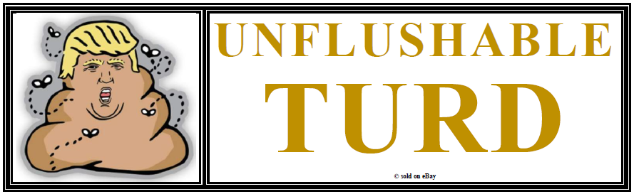 anti Trump: UNFLUSHABLE TURD political bumper sticker | eBay