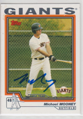 Autographed 2004 Topps Traded Michael Mooney - Giants | eBay