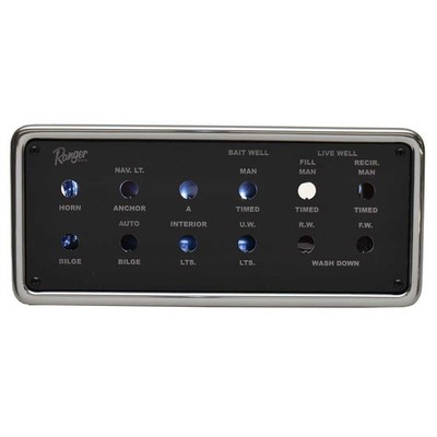Ranger Boat Blank Switch Panel 204421 | LED Backlit Console | eBay
