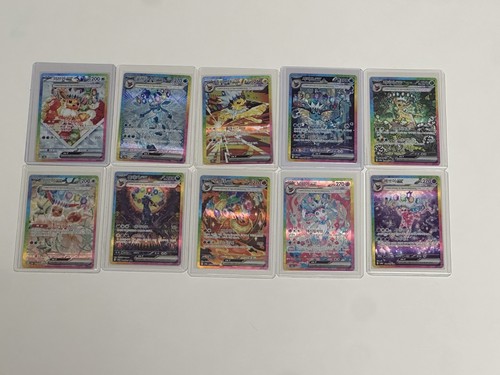 Pokemon Card Eevee SAR 10 type complete set sv8a Terastal Festival ex ...