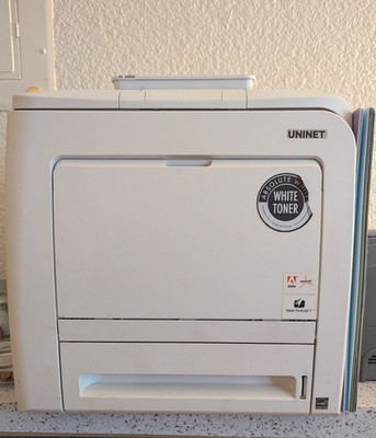 UNINET iColor 550 White Toner Printer + Pro RIP software + new white ...
