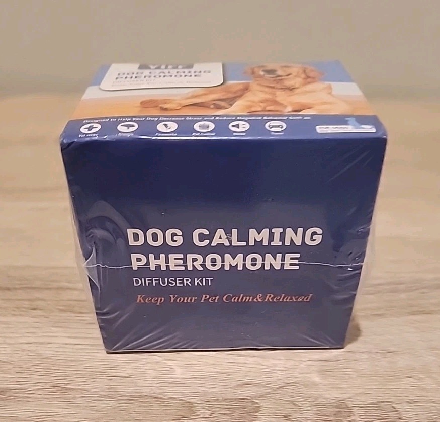 NEW Dog Calming Diffuser Kit Training 2 Refills Stress Relief Pheromone ...
