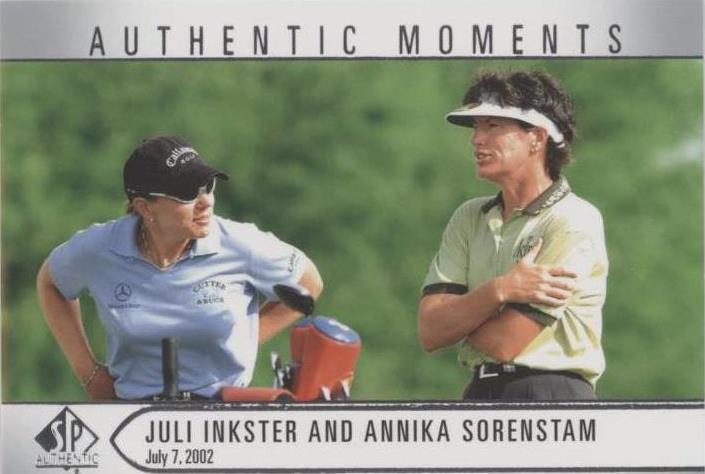 2021 SP Authentic - Authentic Moments Annika Sorenstam, Juli Inkster ...