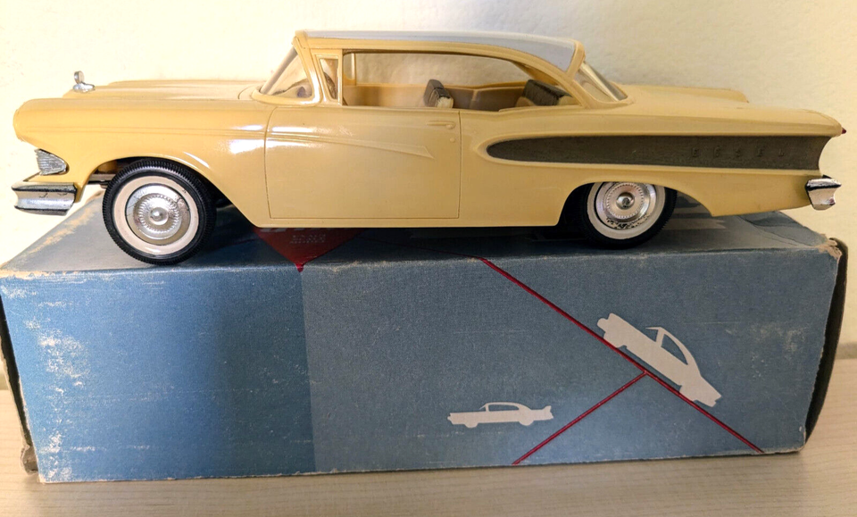 L@@K! ORIGINAL VINTAGE AMT 1958 FORD EDSEL HT PROMO MODEL WITH *BOX ...