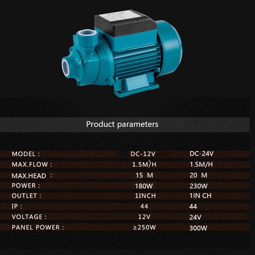 12v 24v Solar DC Pump Large Flow Vortex Pump For House Water Supply ...