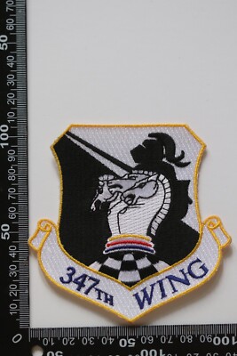 USAF UNITED STATES AIR FORCE 347TH WING SQUADRON SQN PATCH | eBay UK