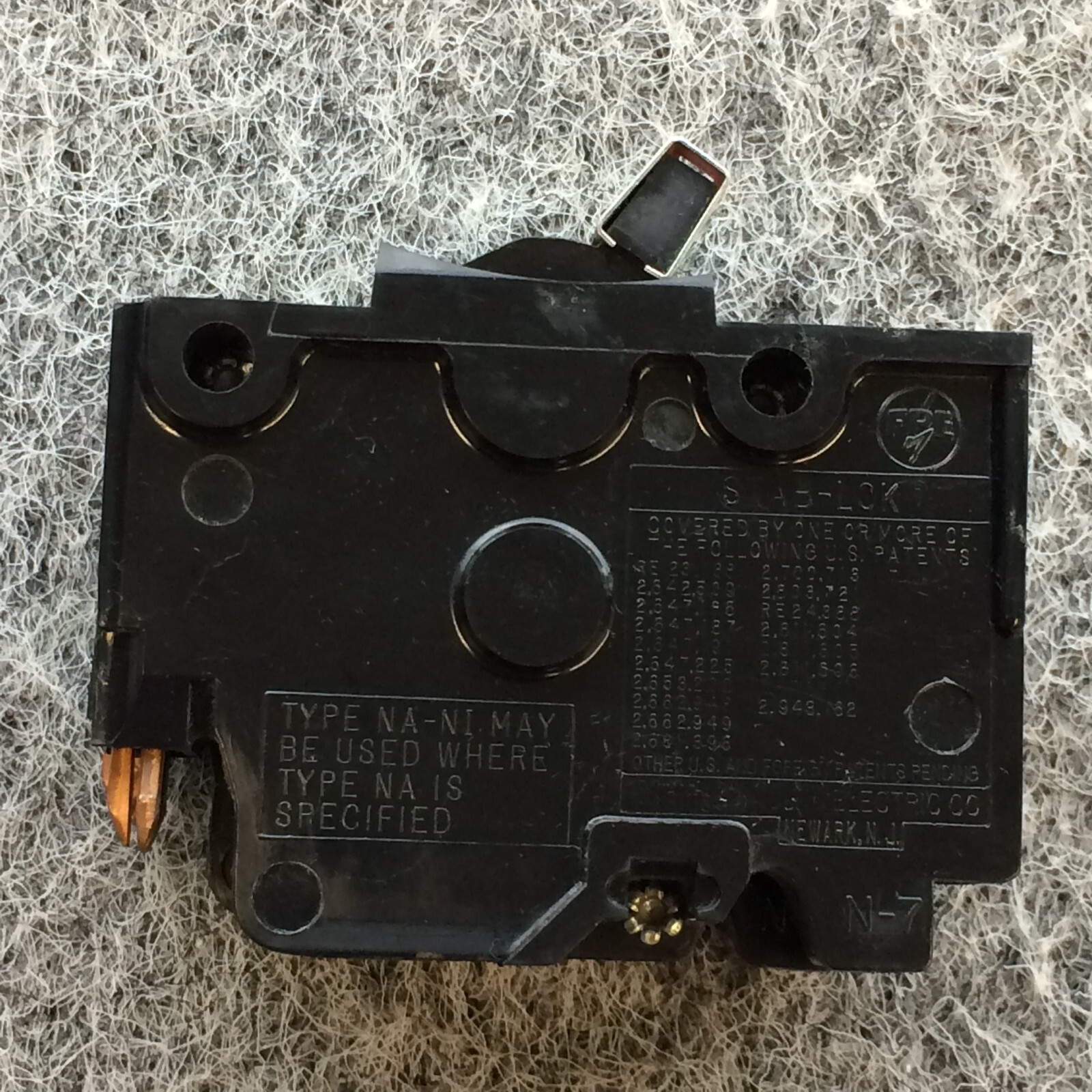 NA250 FPE Federal Pacific 2x NA150 50 Amp 1 Pole Stab-Lok Thick Wide Red | eBay