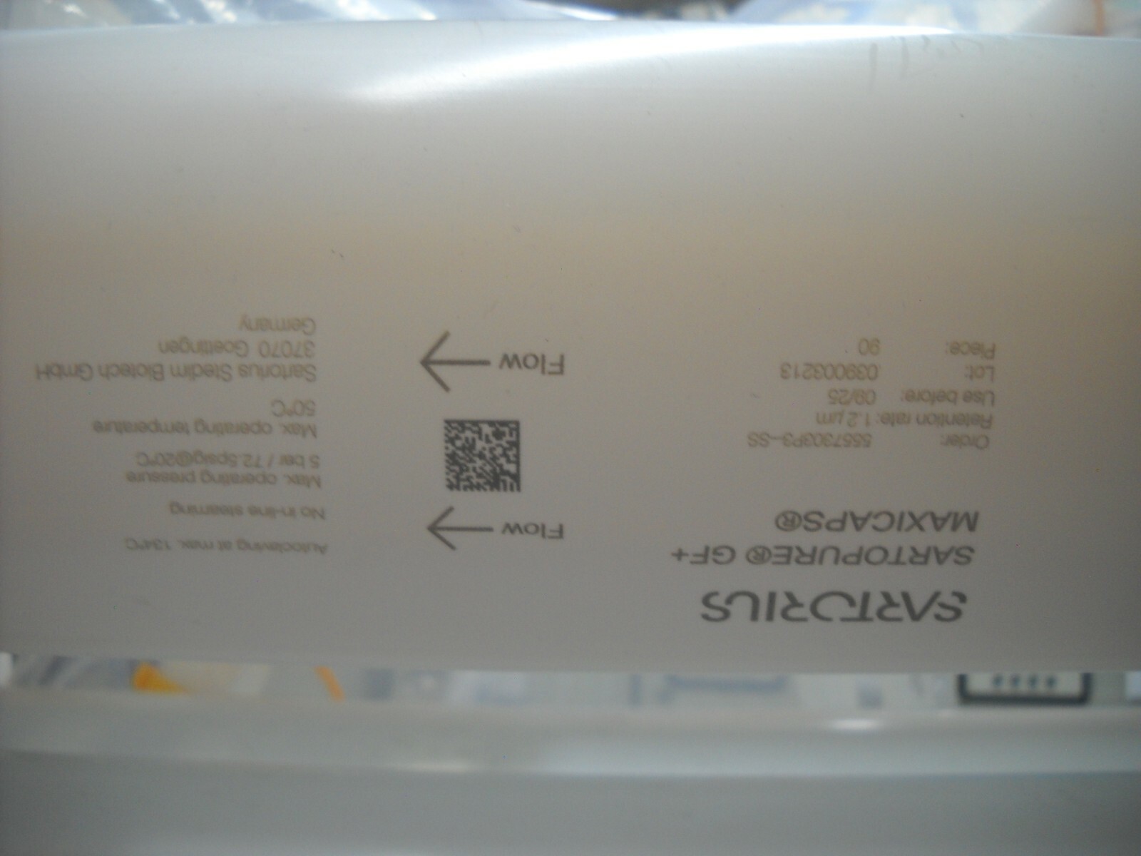 SARTORIUS STEDIM 5557303P3-MR9 MAXICAPS 9 ELEMENT SARTOPURE GF FILTER ...