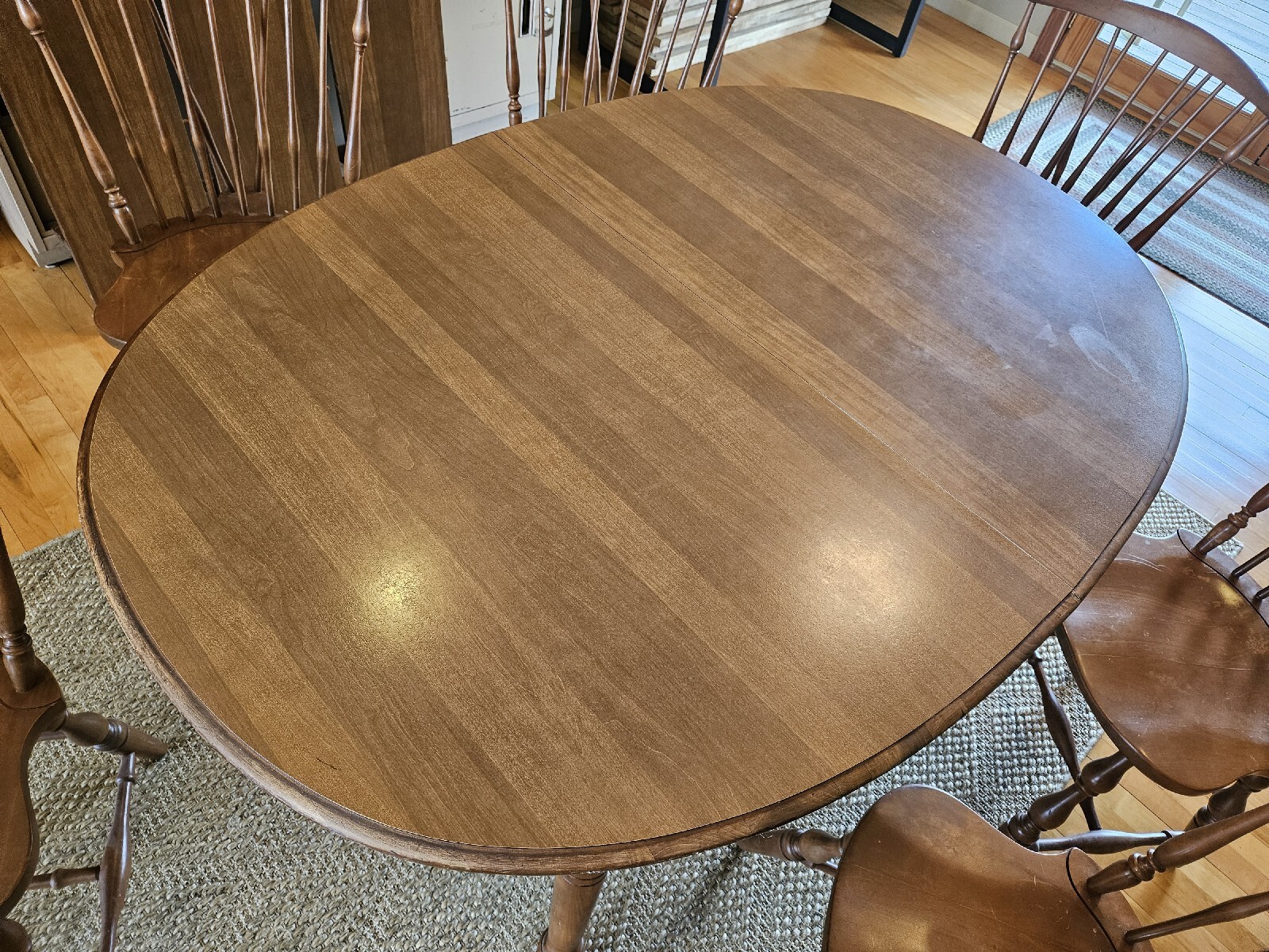 🔥🔥Tell City - Dining Room Table & 6 Fiddleback Windsor Chairs + 3 ...