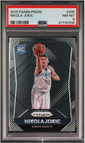 Nikola Jokic Rookie Card 2015-16 Panini Prizm #335 PSA 8 Nuggets MVP | eBay