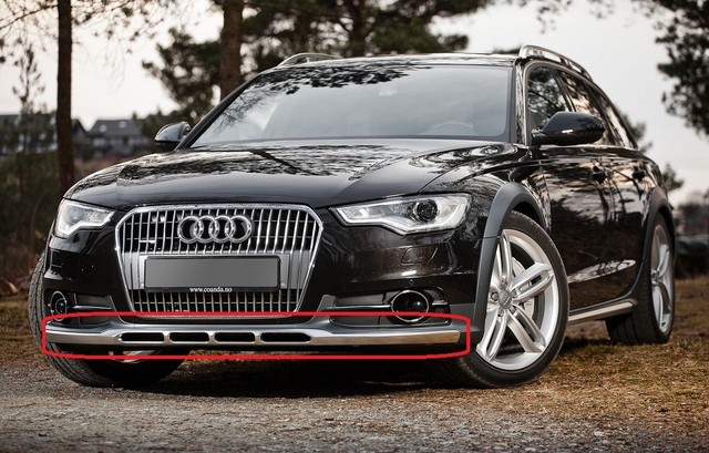 Genuine Audi A6 C7 Allroad Front Bumper Lower Bar Trim Stainless ...
