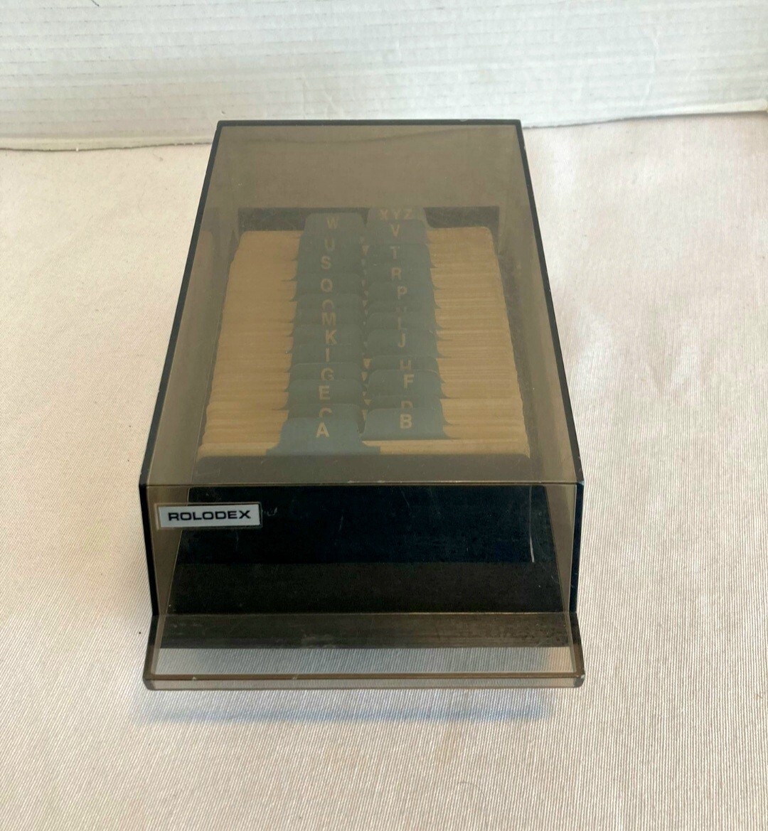 Rolodex The Organizing System All Blank Cards Covered File VIP-24C ...