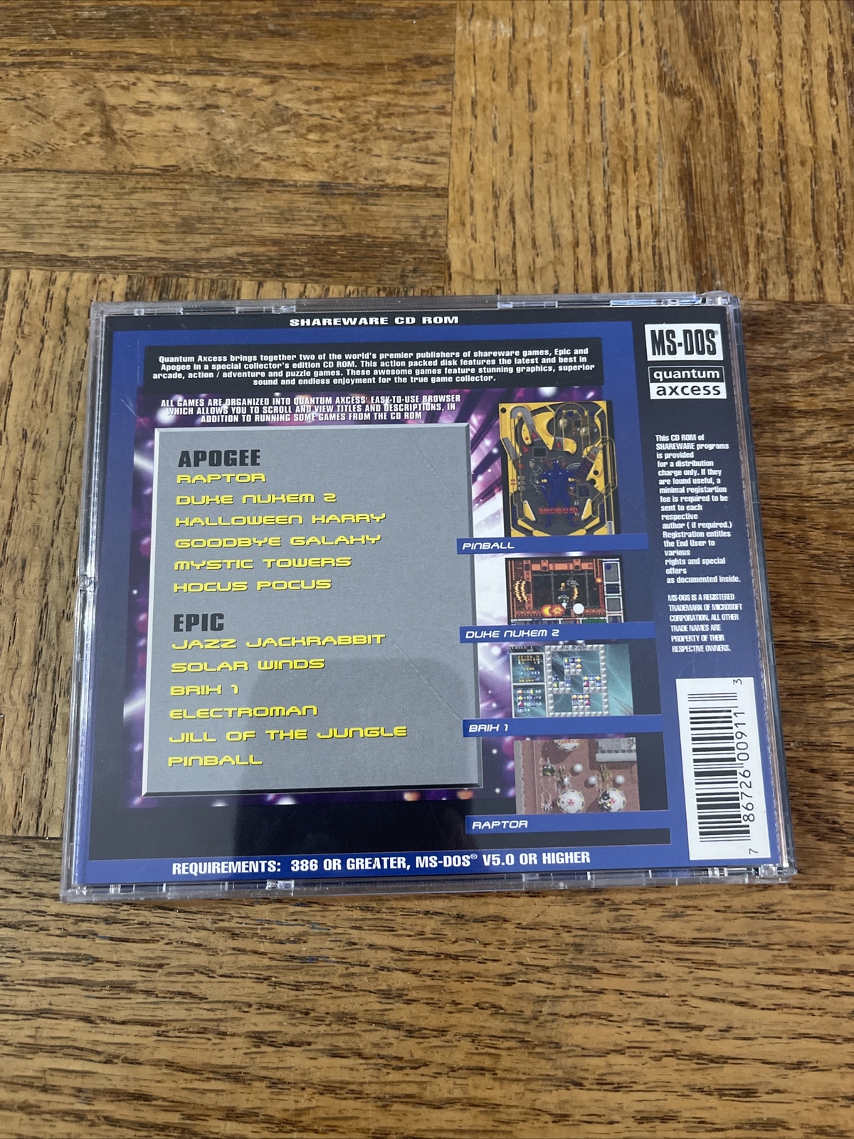 Best Of Epic Mega Games And Apogee Games (PC CD-ROM MS DOS) Quantum ...