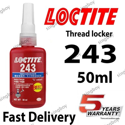 LOCTITE® 243 50ML Medium Strength Thread Locking Metal Threads Securing ...