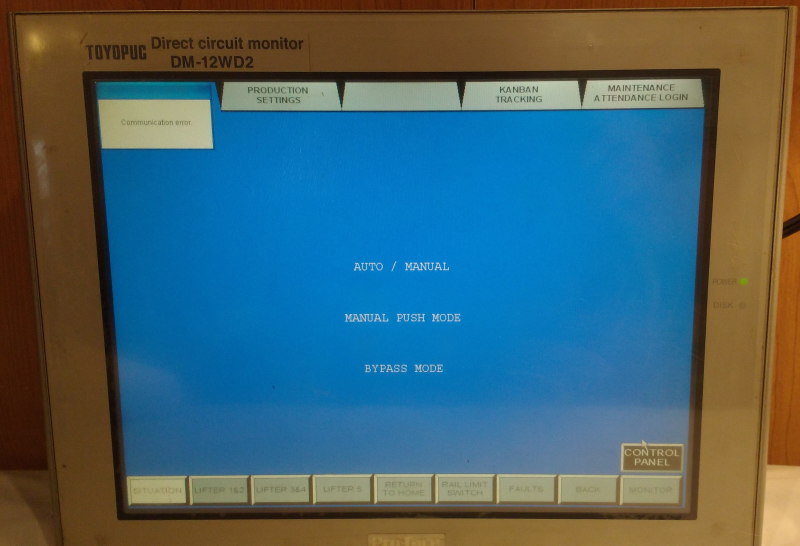 Pro-Face PS3650A-TY2-S / Toyopuc DM-12WD2 Direct Circuit Monitor Touch ...