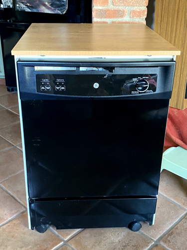 GE Convertible/Portable Dishwasher GSC3500N10BB black/wood | eBay