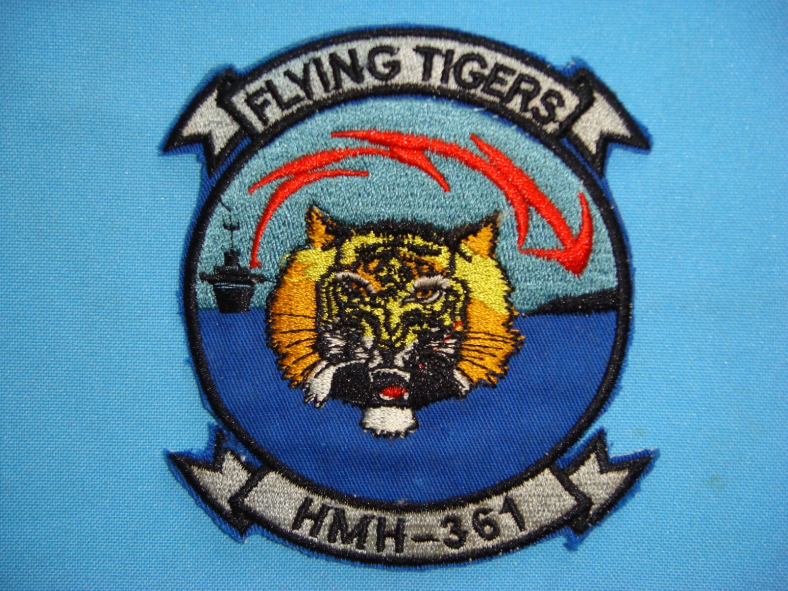 VIETNAM WAR PATCH, USMC MARINE HEAVY HELICOPTER SQ HMH-361 FLYING ...