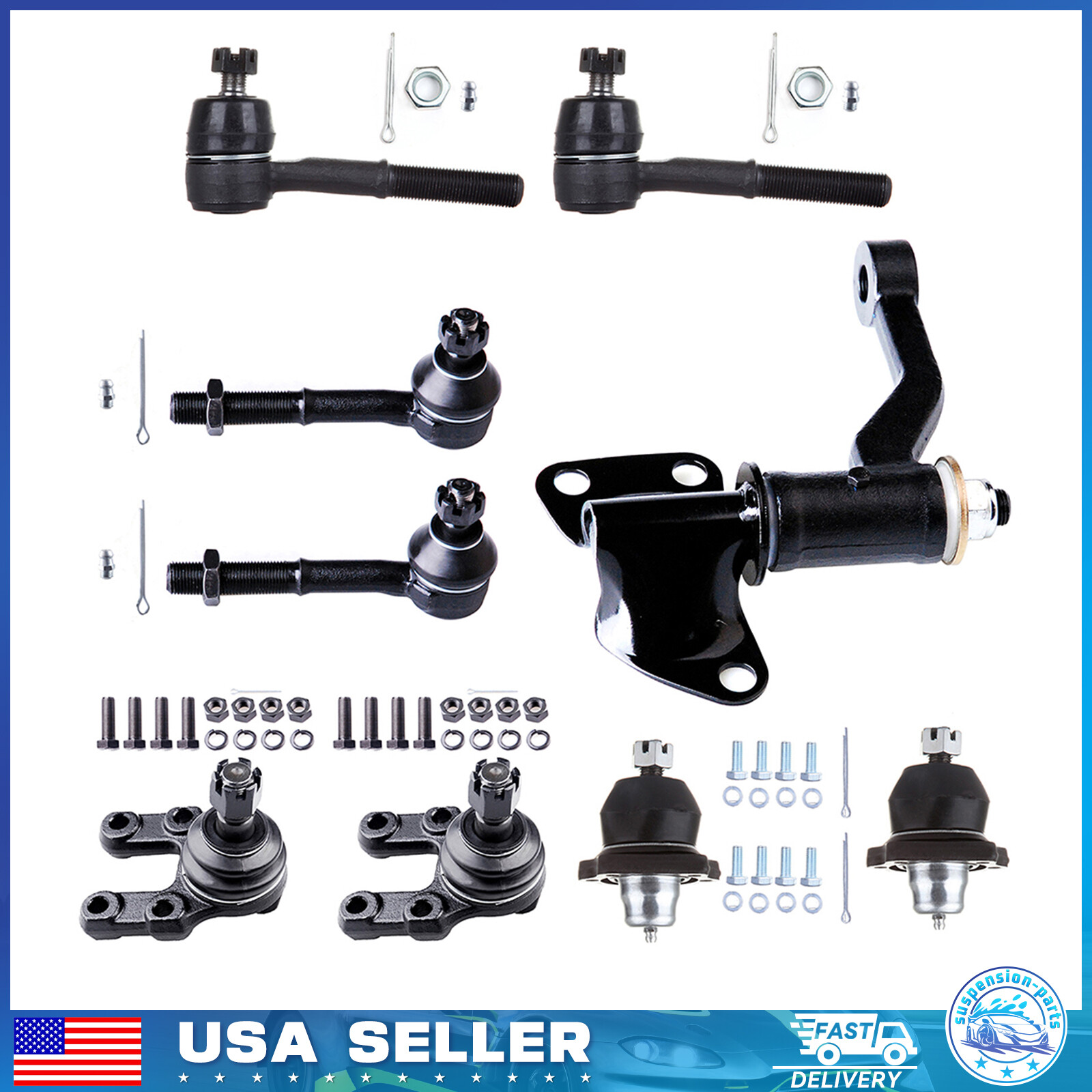 Front Outer Tie Rod Ends Ball Joints For 1986-1997 Nissan D21 Pickup ...