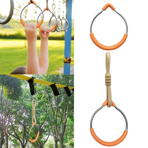 Kids Strength Training Rings Indoor Home Fitness Gymnastic Rings Pull ...