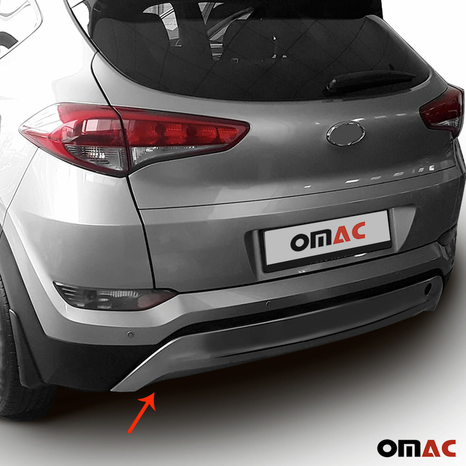 S.Steel Rear Bumper Diffuser for Hyundai Tucson 2016-2018 8698797156448 ...