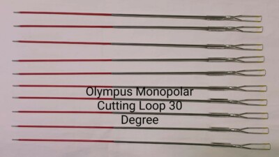 4A OLYMPUS TYPE CUTTING LOOP MONOPOLAR 30 DEGREE RED PACK OF 10 | eBay
