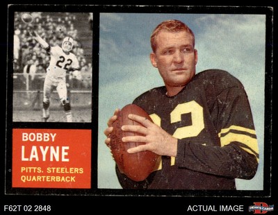 1962 Topps #127 Bobby Layne Steelers HOF Texas 6.5 - EX/MT+ | eBay