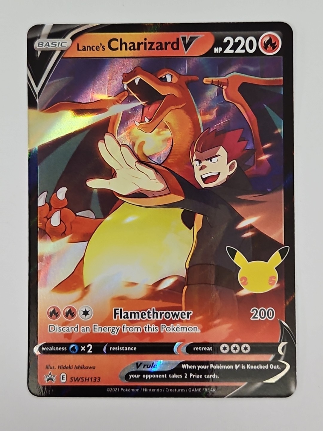 Lance's Charizard V 2021 Sword & Shield: Black Star Promo #SWSH133 ...
