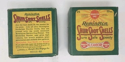 Vintage Shotgun 2 Piece Shell Box Remington Sure Shot Shells Original ...